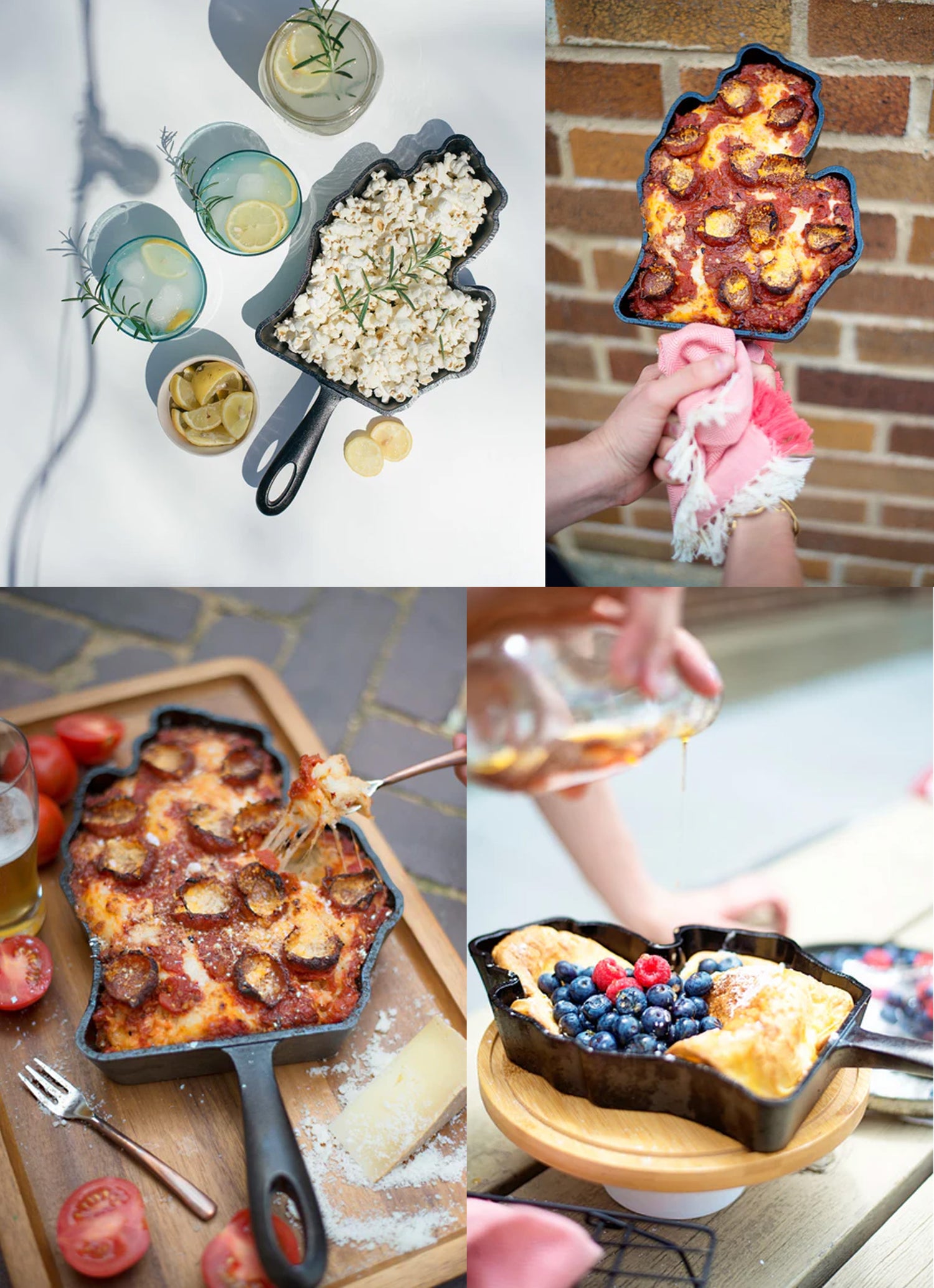 Michigan Shaped Cast Iron Skillet – American Skillet Co.